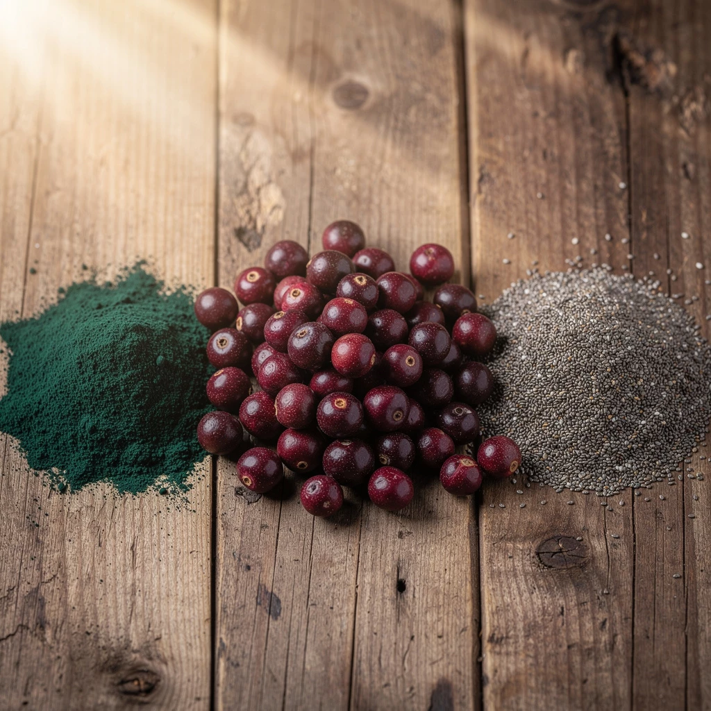Spirulina, Acai & Chia: Superfoods und gesundheitliche Vorteile