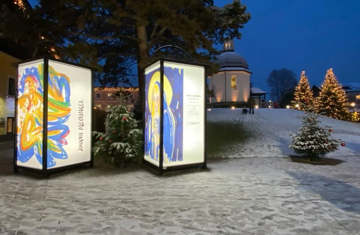 Stille Nacht Laternenpfad - Lichtermeer zwischen Laufen und Oberndorf